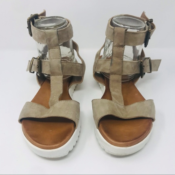 Sundance | Shoes | Sundance Suede Platform Gladiator Ankle Strap ...